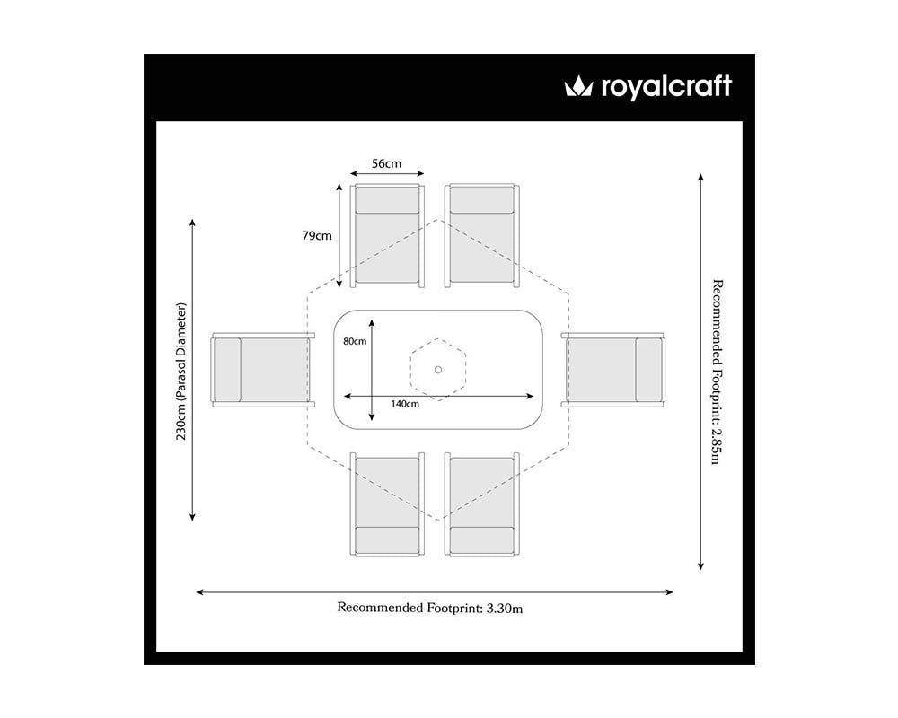Monaco 6 Seater Patio Set Co. Meath – Tim Lodge Homevalue Athboy