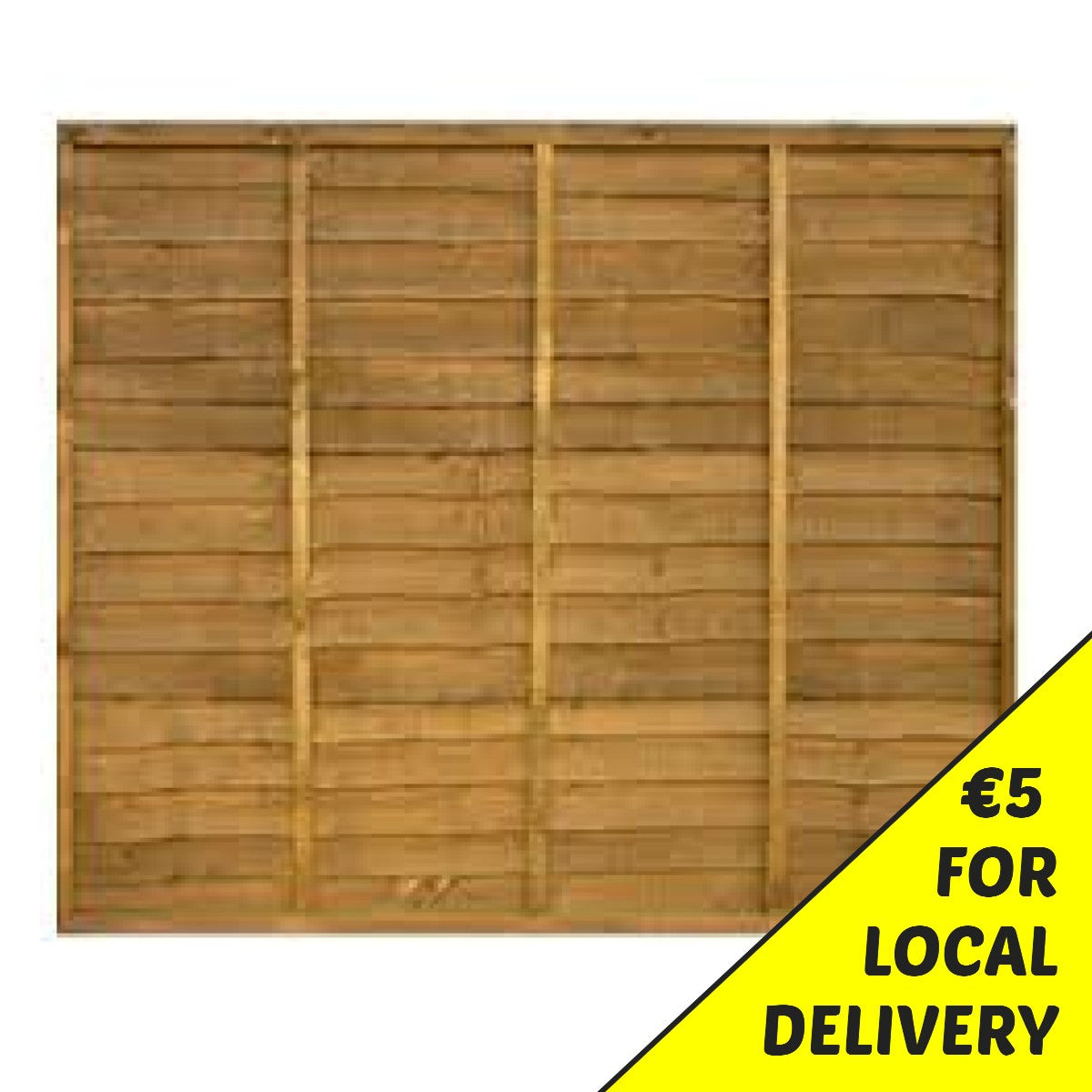 Wood Panel Fence 6x5 Co. Meath – Tim Lodge Homevalue Athboy